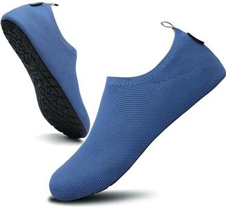 Saguaro Chaussures deau Unisexe Séchage Rapide Mesh Respirant Chaussures Sport Aquatique Intérieur Extérieur, Bleu 36/37