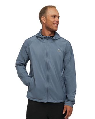 Danish Endurance Windbreaker-Jacke mit Kapuze & Zipper f&uuml;r Herren XL Blau