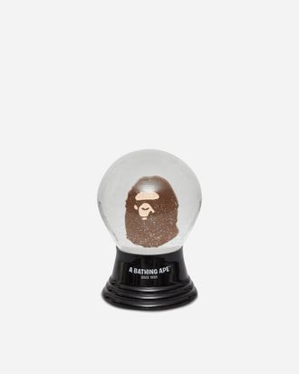 A Bathing Ape Ape Head Snow Globe Brown