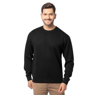 Fruit Of The Loom Mens Eversoft Fleece Sweatshirts & Hoodies, Sweatshirt-Black, Large