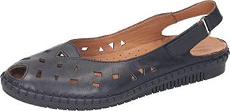 Manitu Slings pour Femme Sandale, Noir, 36 EU