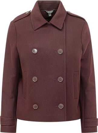 Ralph Lauren Manteau doubl&eacute; - Femme - Manteaux - Rouge - Taille: 40 FR