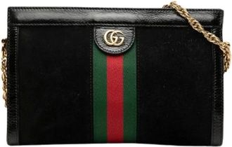 Gucci Sac bandouli&egrave;re Ophidia Pre-owned - Femme - Pre-owned - Noir - Taille: ONE Size
