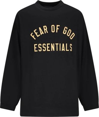 Fear of God Homme, Sweatshirts et sweats &agrave; capuche, Noir, Taille: M T-shirt Jersey Manches Longues