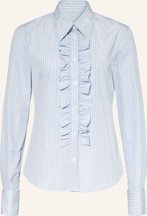 Ami Ami Paris Hemdbluse Mit R&uuml;schen blau