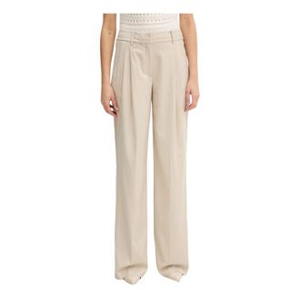 Guess Bruna Pinstripe Perfect Pant - - Trousers - Damen - Beige - M