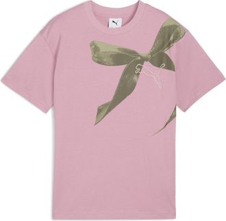 Puma M&auml;dchen Bowtique Relaxed Graphic T-Shirt 176, Poised Pink