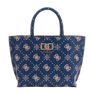 Guess Femme, Sacs, Bleu, Taille: ONE Size Emelie Logo 2 Comp S