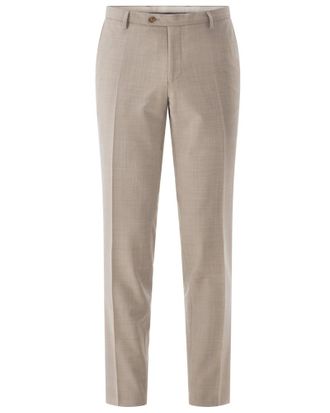 CG - Club of Gents Festliche Anzughose aus einem Schurwoll-Stretch-Mix, Slim Fit in
