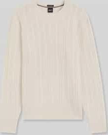 HUGO BOSS Regular Fit Pullover mit Baumwoll-Anteil Modell Furlan