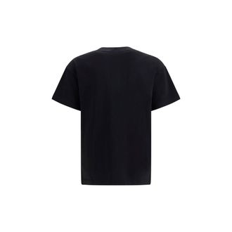 Palm Angels Mens Black Cotton T-Shirt