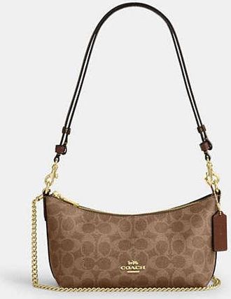 Coach Caitlin Schultertasche Aus Signature-Canvas