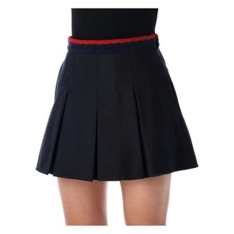 Moncler Femme, Jupes, Noir, Taille: 40 FR Mini-jupe pliss&eacute;e