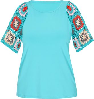 Usha T-Shirt Frauen T&uuml;rkis