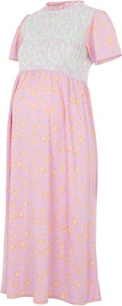 Mama Licious Damen Mldante S/S Wo Midi Dress A., Pistachio Green/Aop:2 Different Print Mix, M