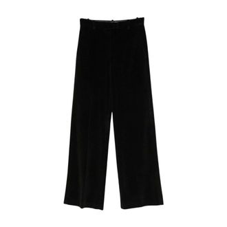 Circolo 1901 Pantalon large en velours - Femme - Pantalons - Noir - Taille: 34 FR