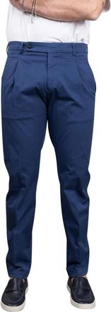 Berwick 1707 Homme, Pantalons, Bleu, Taille: XL Chino Trouser