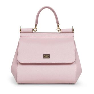 Dolce & Gabbana Femme, Sacs, Rose, Taille: ONE Size Sac &agrave; main Medium Sicily