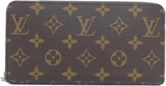 Louis Vuitton unisex, Pre-owned, Brun, Taille: ONE Size Portefeuille en Toile Pre-owned