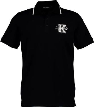 Karl Lagerfeld Herren Polo-Shirt schwarz