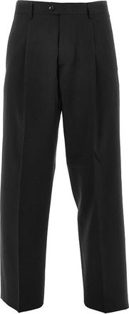 Breras Milano Breras - Pantalon en laine Orazio avec pince - Femme - Pantalons - Noir - Taille: 48 FR