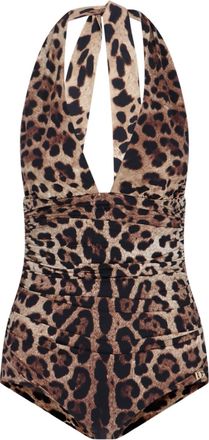 Dolce & Gabbana Einteiliger Badeanzug Leopard