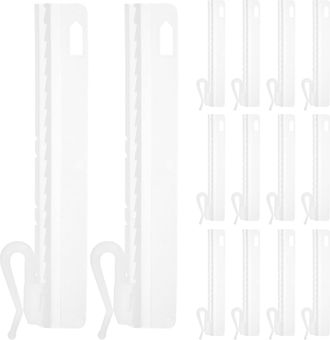 Amosfun 60 St&uuml;ck Clip-Gardinenhaken Vorhang Gardinenhaken f&uuml;r Gardinen White