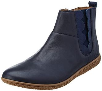 Kickers VETUDI,Boots Enfant Marine Metallise, 35 EU