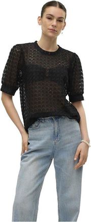 Vero Moda VMBECCA LACE SS O-Neck TOP JRS GA NOOS