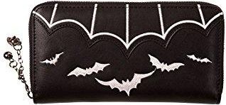 Banned Noir Portefeuille chauve-souris Salem Blanc gothique Cadeau