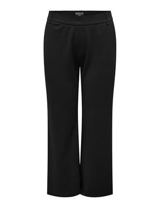 Only Carmakoma Cargoldtrash Life MW Noos Pantalon Droit, Noir, 50W / 32L