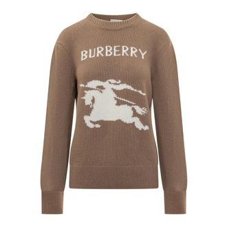 Burberry Woll- und Kaschmirpullover - - Knitwear - Damen - Braun - L