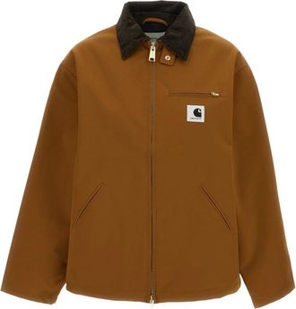 Carhartt Work in Progress Femme, Vestes, Brun, Taille: 36 FR Giacca in tela di nylon impermeabile