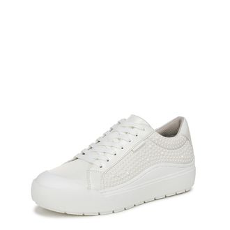 Dr. Scholls Shoes Damen Time Off Sneaker, Wei&szlig; glatt, 39 EU Weit