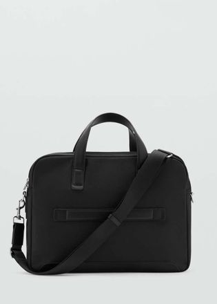 Mango Sacoche tote anse amovible noir - Homme - Taille unique - MANGO MAN