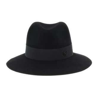 Maison Michel Henrietta Filz-Fedora - - Accessories - Damen - Schwarzk - M
