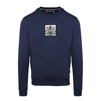 Aquascutum Sweatshirt f&uuml;r Herren, gerippt (Marine)