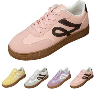 Generic Chaussures de marche &agrave; lacets pour femme avec soutien de la vo&ucirc;te plantaire, baskets d&eacute;contract&eacute;es et confortables, semelle int&eacute;rieure rembourr&eacute;e douc