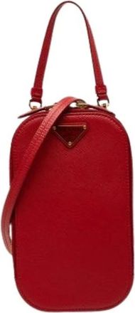 Prada Porte-t&eacute;l&eacute;phone Pre-owned - Femme - Pre-owned - Rouge - Taille: ONE Size