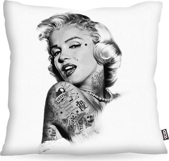 Void Watches Marilyn Tattoo Kissenbezug Kissenhülle Outdoor Indoor, Kissen Größe:80 x 80 cm