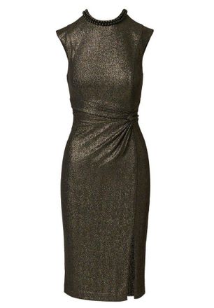 Adrianna Papell Midikleid Pearl Metallic Midi Dress Glam, shimmering cocktail midi dress