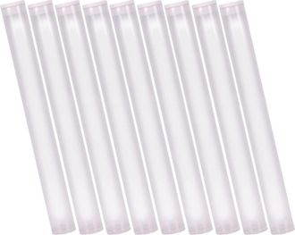 Hemobllo 9 St&uuml;ck Durchsichtige Acryl R&auml;ucherst&auml;bchenr&ouml;hrchen mit Abnehmbarem Deckel Aufbewahrungsbeh&auml;lter f&uuml;r Agilawood Sandelholz R&auml;ucherwerk Tragbarer R&auml;uche