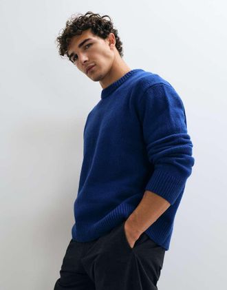 Arket Pullover aus Wollmix in Blau