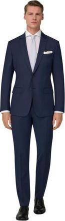 Boggi Milano Homme, Costumes, Bleu, Taille: XS Micro Patterned Suit