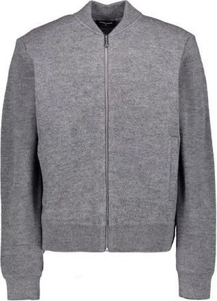 Strellson Herren Pullover grau Schurwolle unifarben