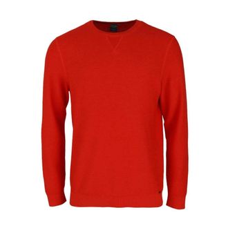 Olymp Rundhals-Strickpullover - - Knitwear - Herren - Rosa - 2XL