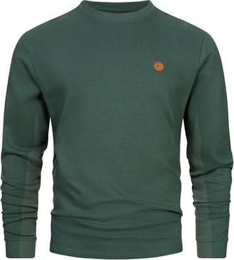 Indicode INGuadalupe INGuadalupe Sweat-shirt à col rond en coton pour homme, Vert jungle, S