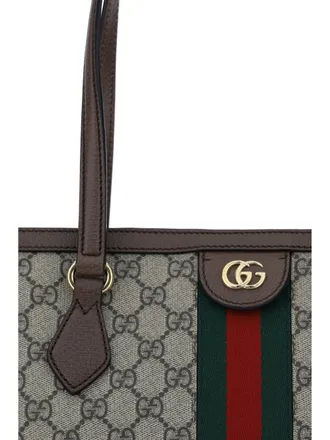 Gucci Womens Shoulder Bag Ophidia Gg Supreme Jacquard Beige-Ebony-Brown-Green-Red Cotton Handbags Beige/ebony/brown/green/red Hand