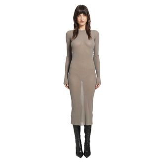 Rick Owens Temple Rib Long Sleeves Dress
