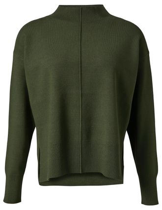 Comma Pullover mit seitlich geschlitztem Saum